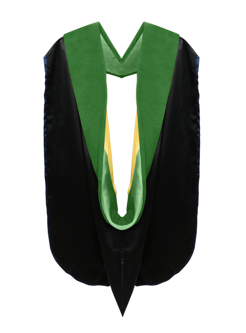 Doctor of Medicine Hood - Kelly Green & Gold - The Official Source for ...