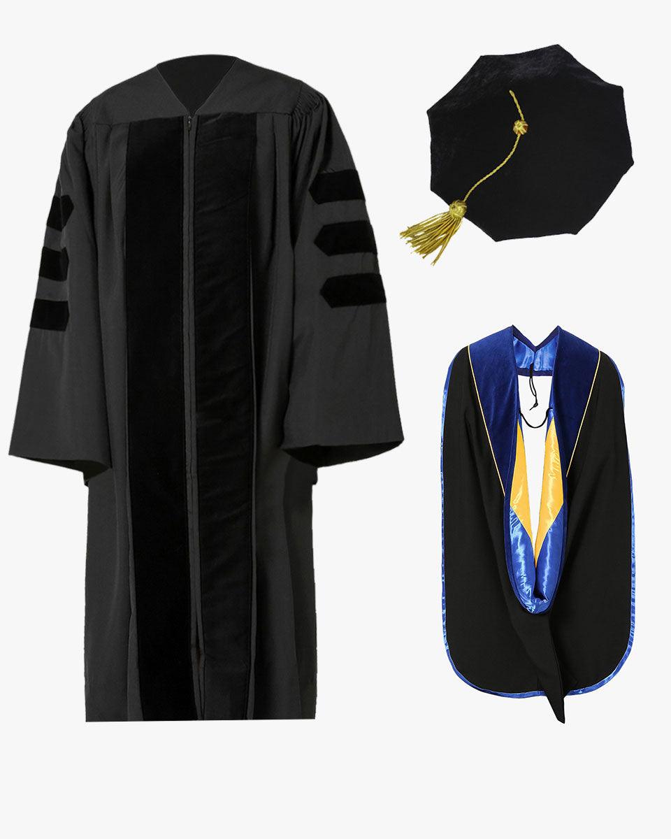 Classic Doctoral Graduation Gown, Tam & Hood Package - The Official ...