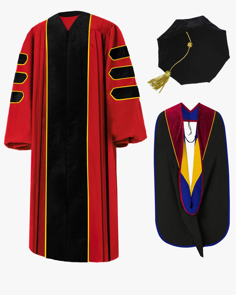 Custom Deluxe Doctoral Gown, Tam & Hood Package - The Official Source ...