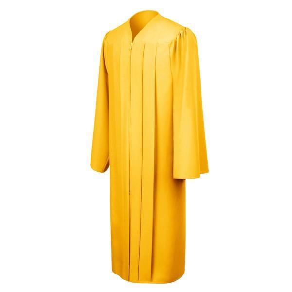 Matte Gold High School Gown - The Official Source for Graduation Gown ...