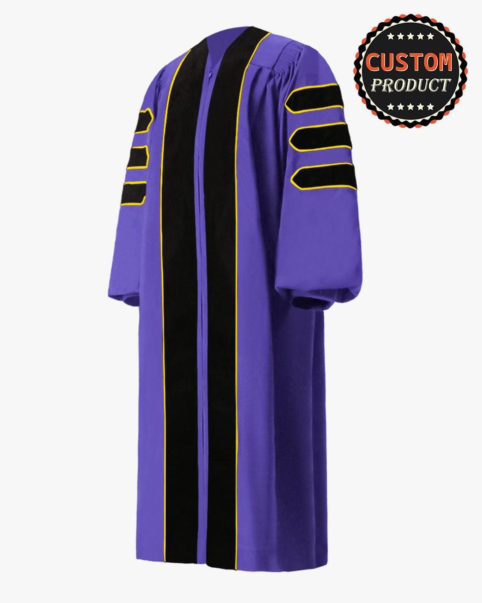 Custom Deluxe Doctoral Gown - Velvet Split - The Official Source for ...